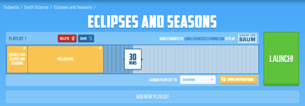 Lesson Plan: Eclipses and Seasons | Legends of Learning