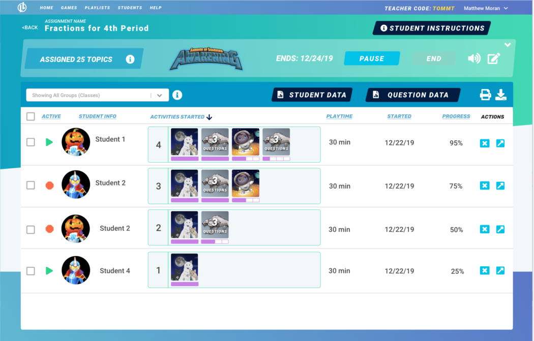 Awakening Game Great for Homework & Test Prep | Legends of Learning
