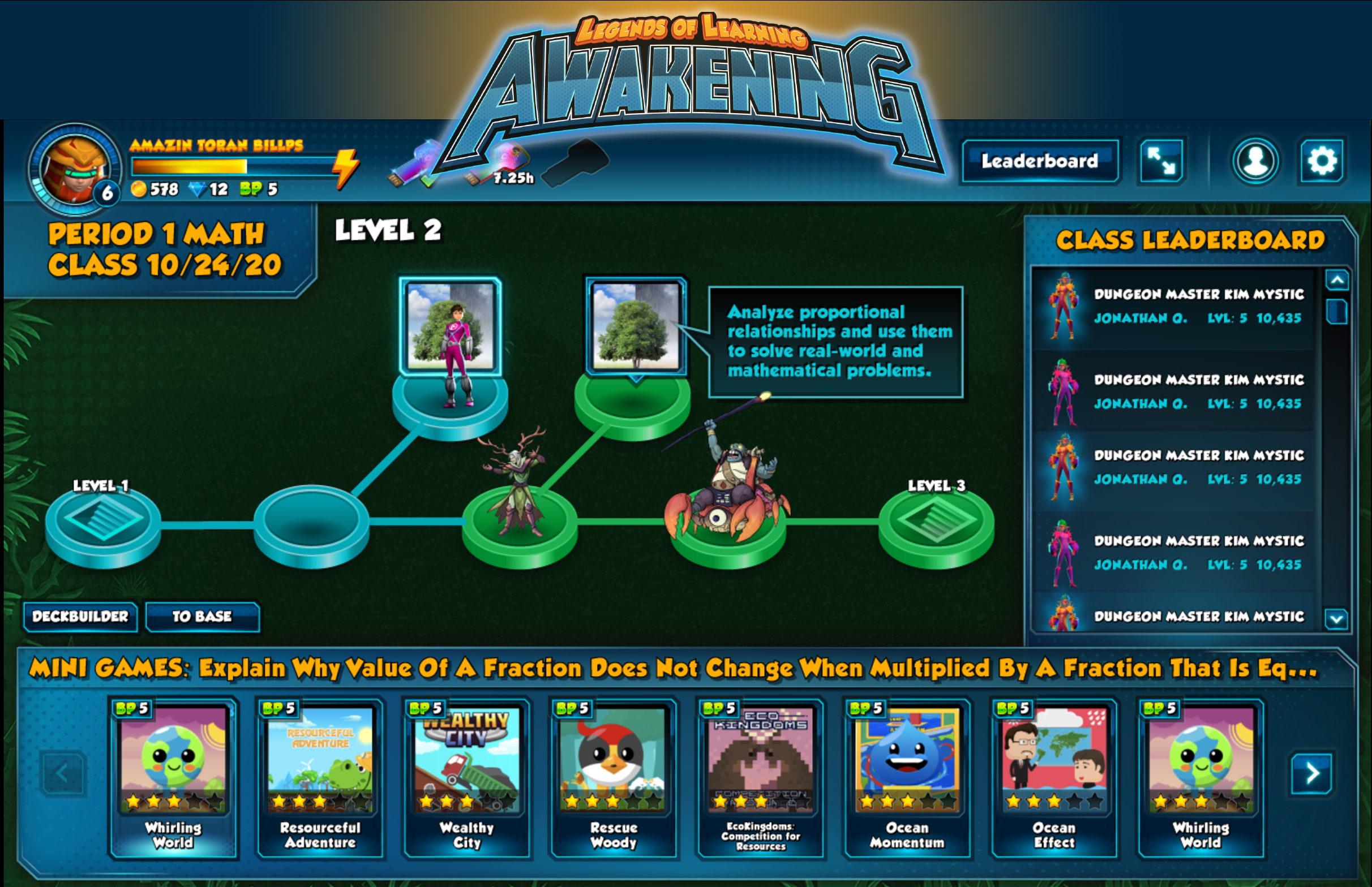 Awakening Game Great for Homework & Test Prep | Legends of Learning