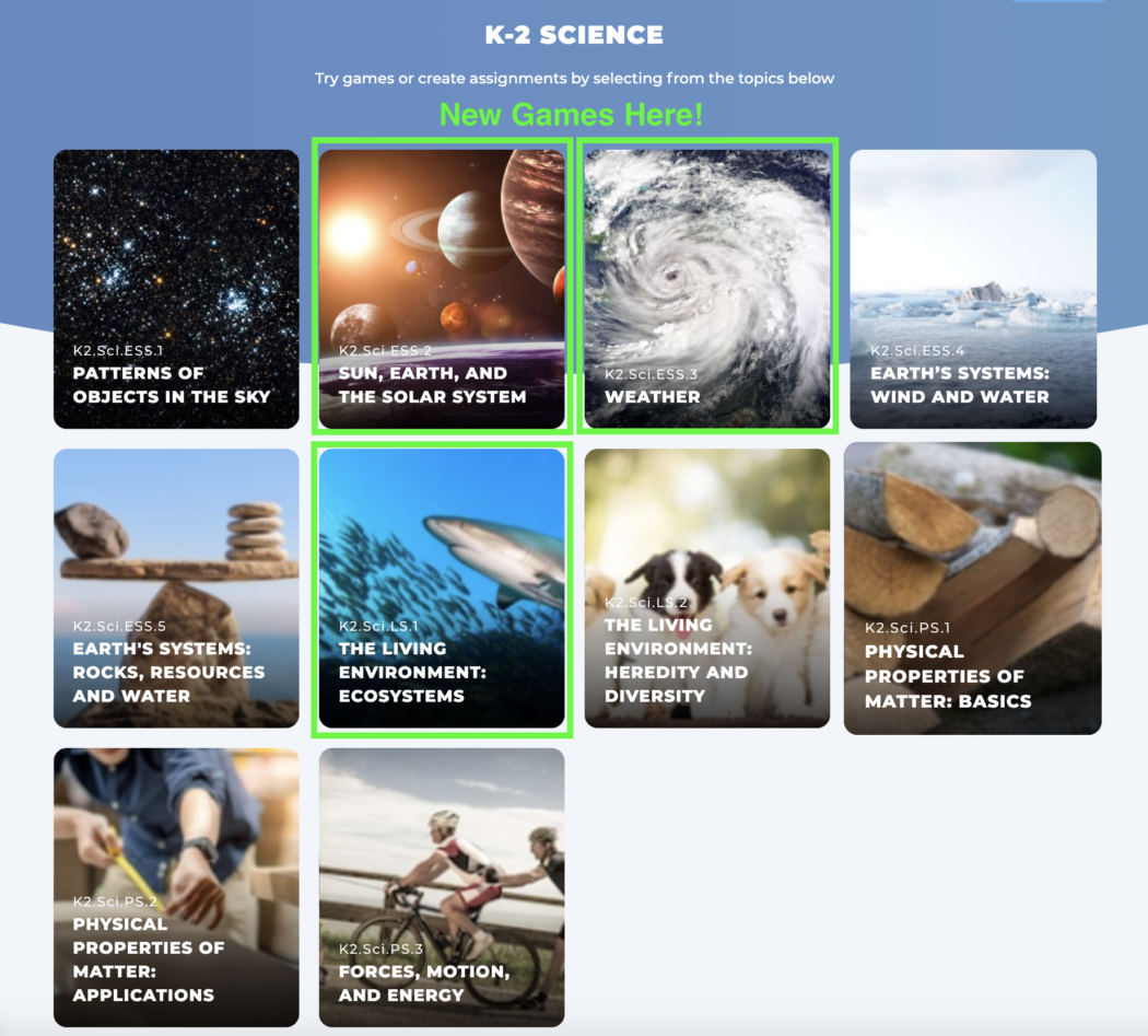 A Perfect Day for New Games - March 2021 | Legends of Learning