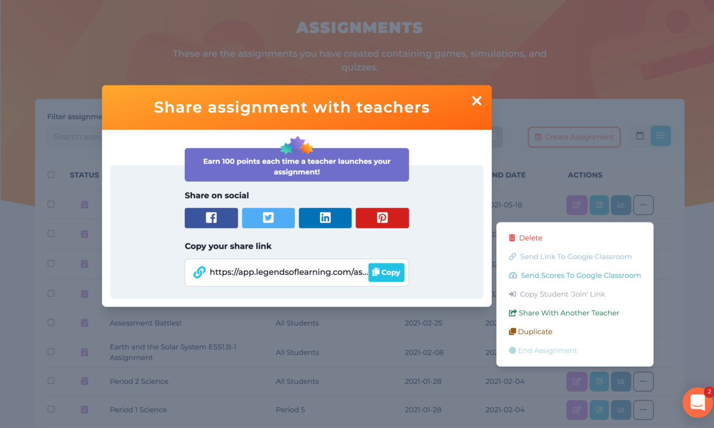 The Latest Teacher Features! Sep 2021 | Legends of Learning