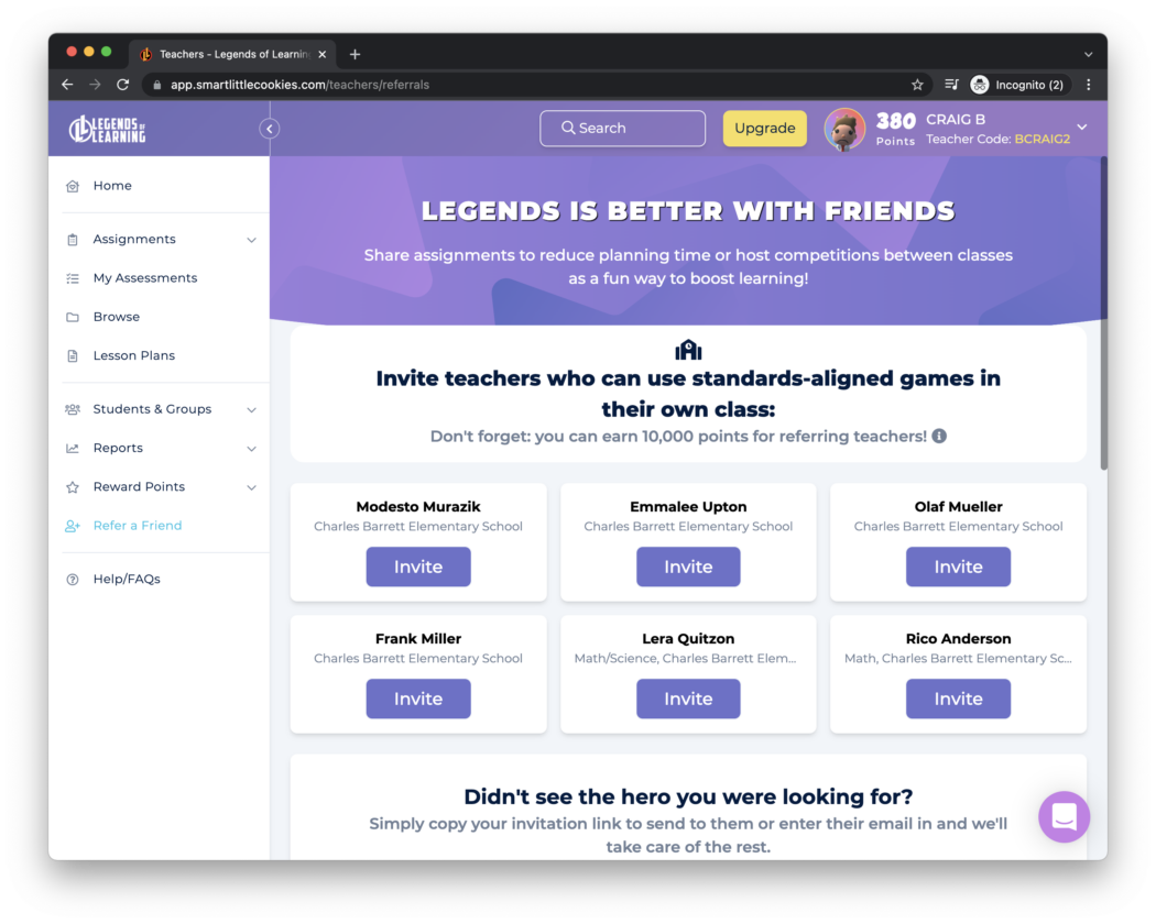 New Features for the New Year | Legends of Learning