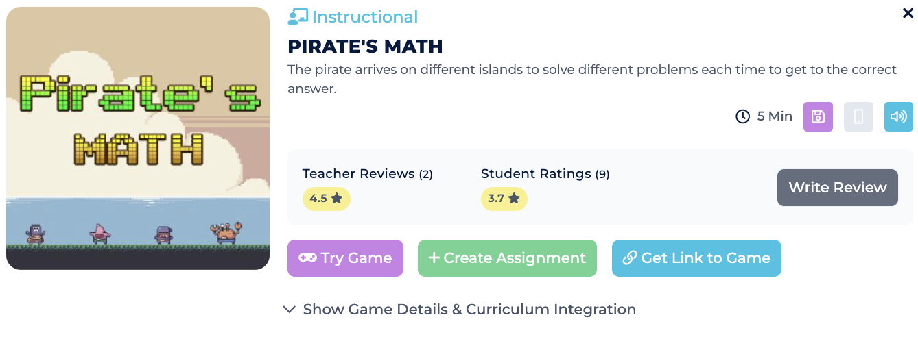 Keep Your Students Math Skills Sharp With These Games! -- August 2022 ...