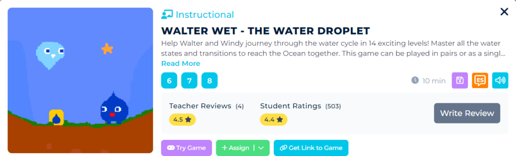 New School Year, New Science Classroom Games! — August 2023