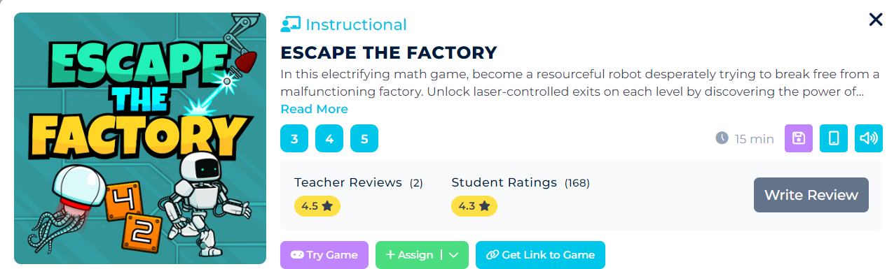 From Summer Break to Learning Fun: New Math Games! — September 2023