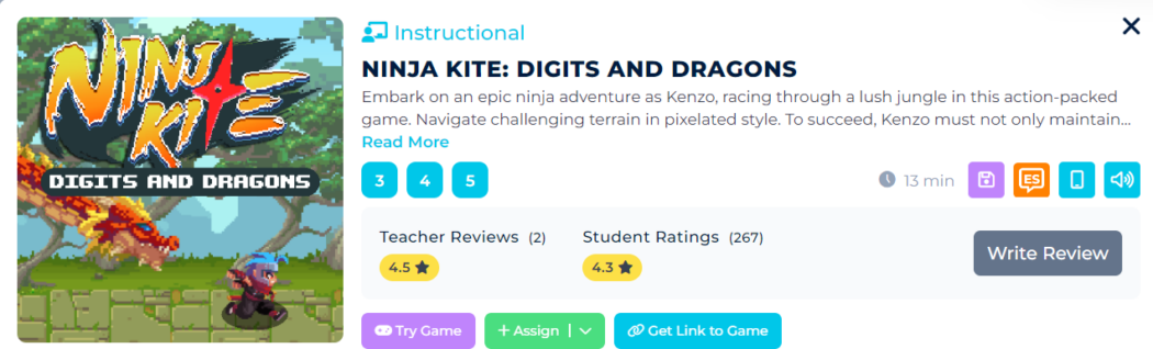 Introducing New Math Classroom Games! — December 2023