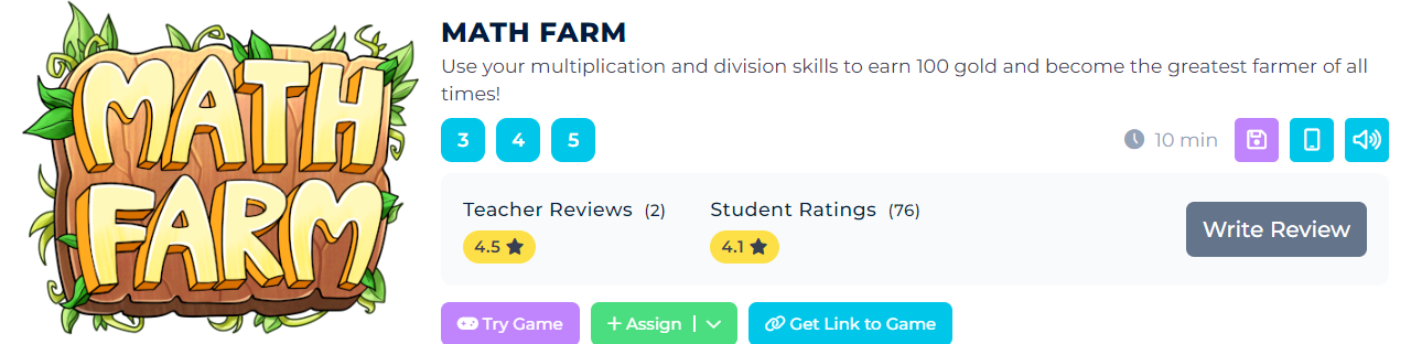 Introducing New Math Classroom Games! — January 2024